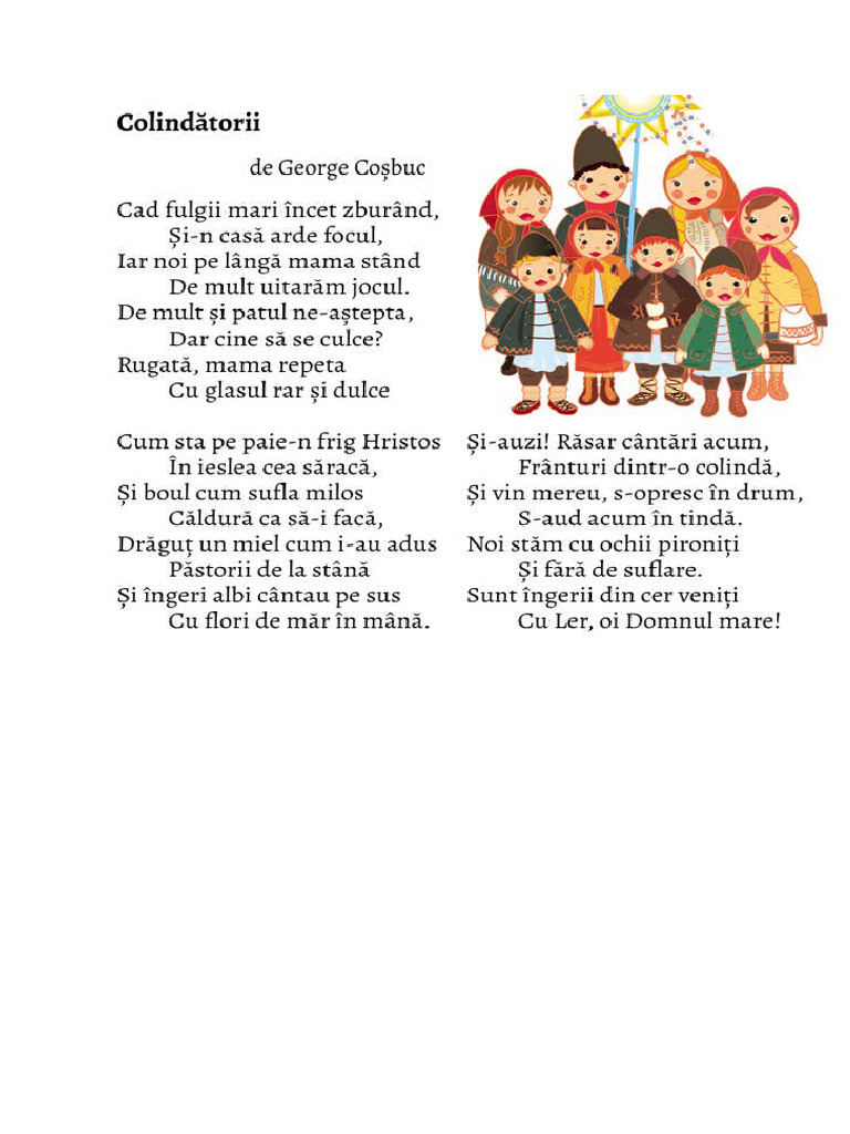 Colindatorii, de George Cosbuc | PDF