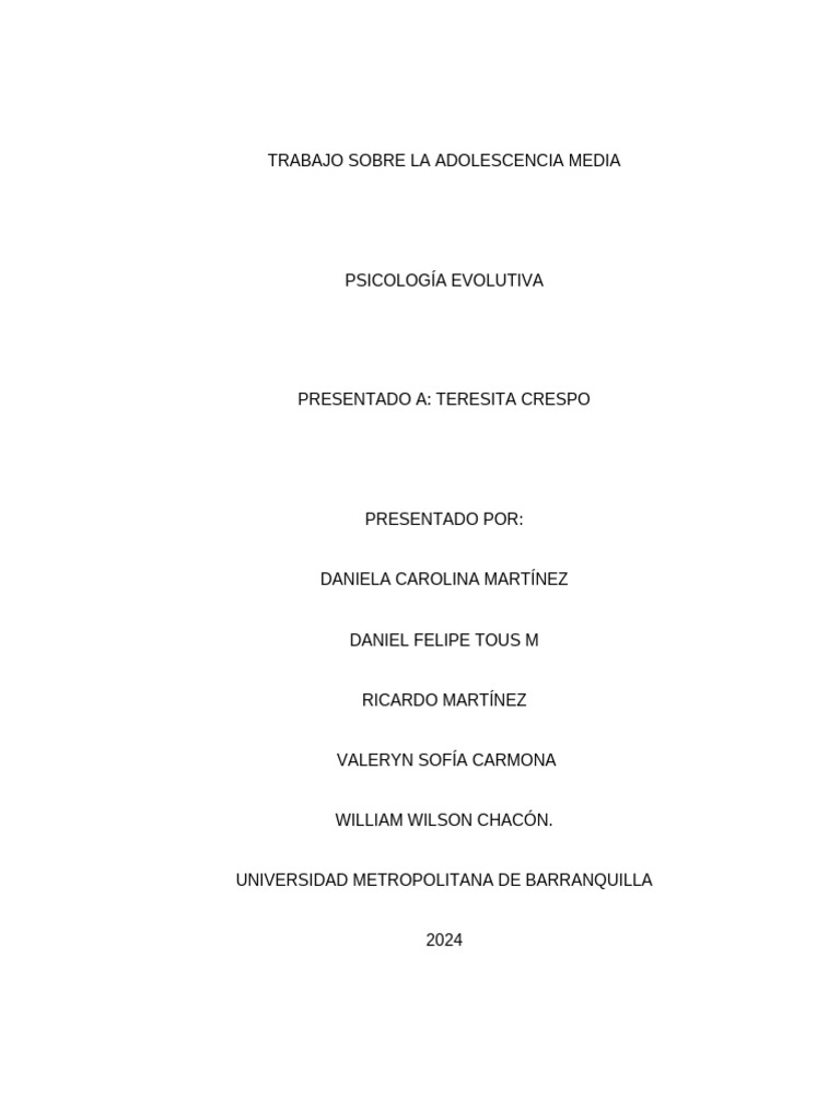 Adolescencia Media Final Final Final Final | PDF