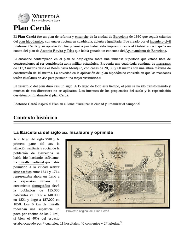 Plan Cerdá | PDF