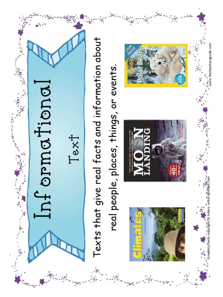 informational text poster | PDF