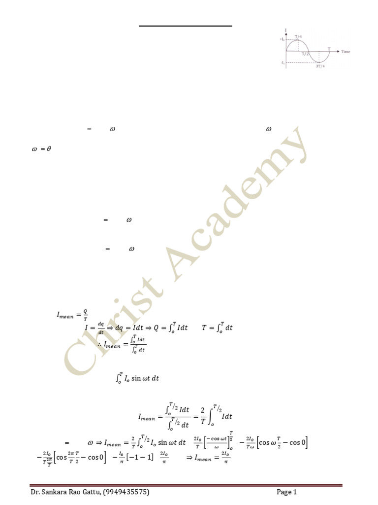 7.alternating Current | PDF | Inductance | Inductor