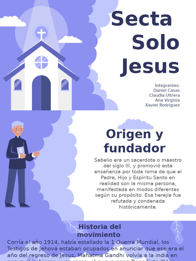 Secta Solo Jesus (Exposicion) | PDF