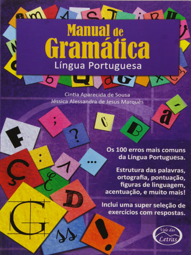 Resumo Manual de Gramatica Lingua Portuguesa Cintia Aparecida de Sousa | PDF