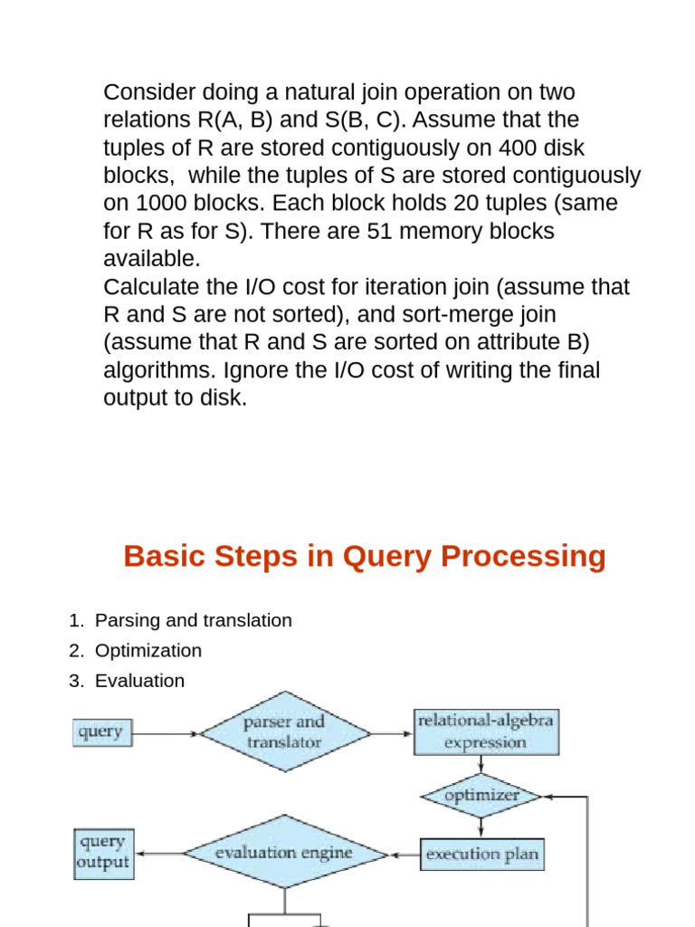 Lecture 15 - BCSE302L - Query - Processing - and - Optimization | PDF