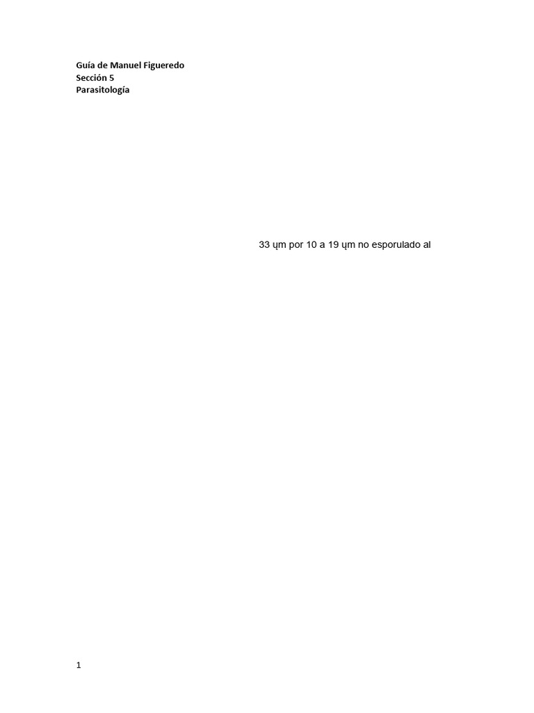 Coccidiosis Intestinal | PDF