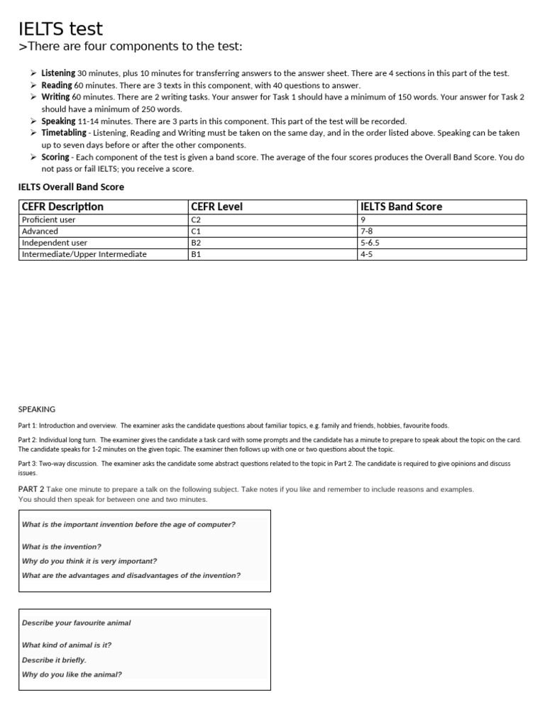 IELTS Introduction | PDF