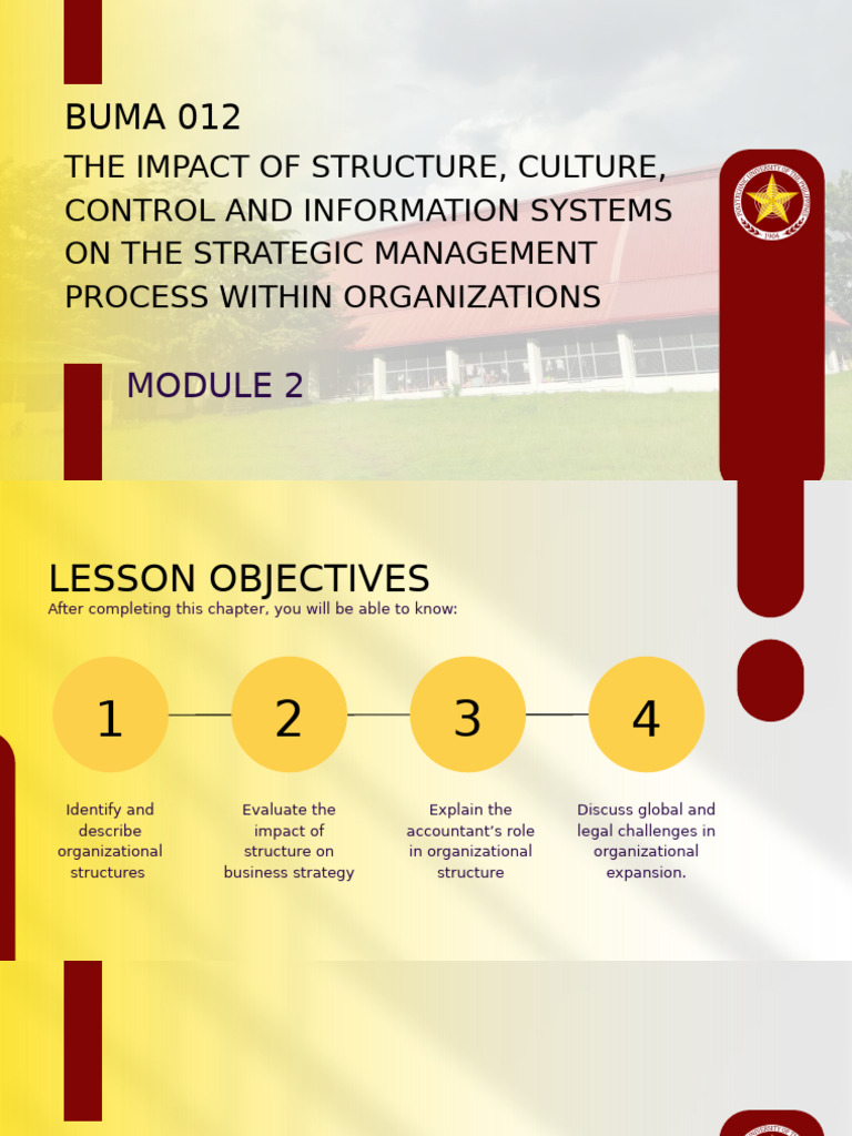 Module 2 - Impact of Structure, Culture, Control and Information ...