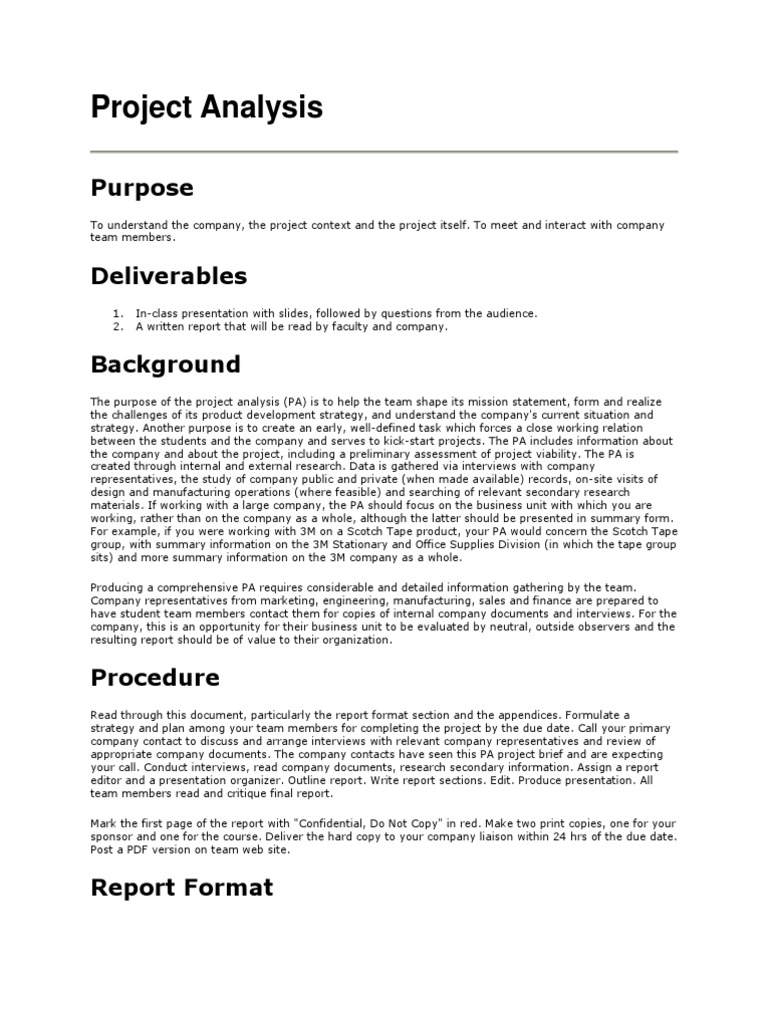 Project Analysis | PDF | New Product Development | Swot Analysis