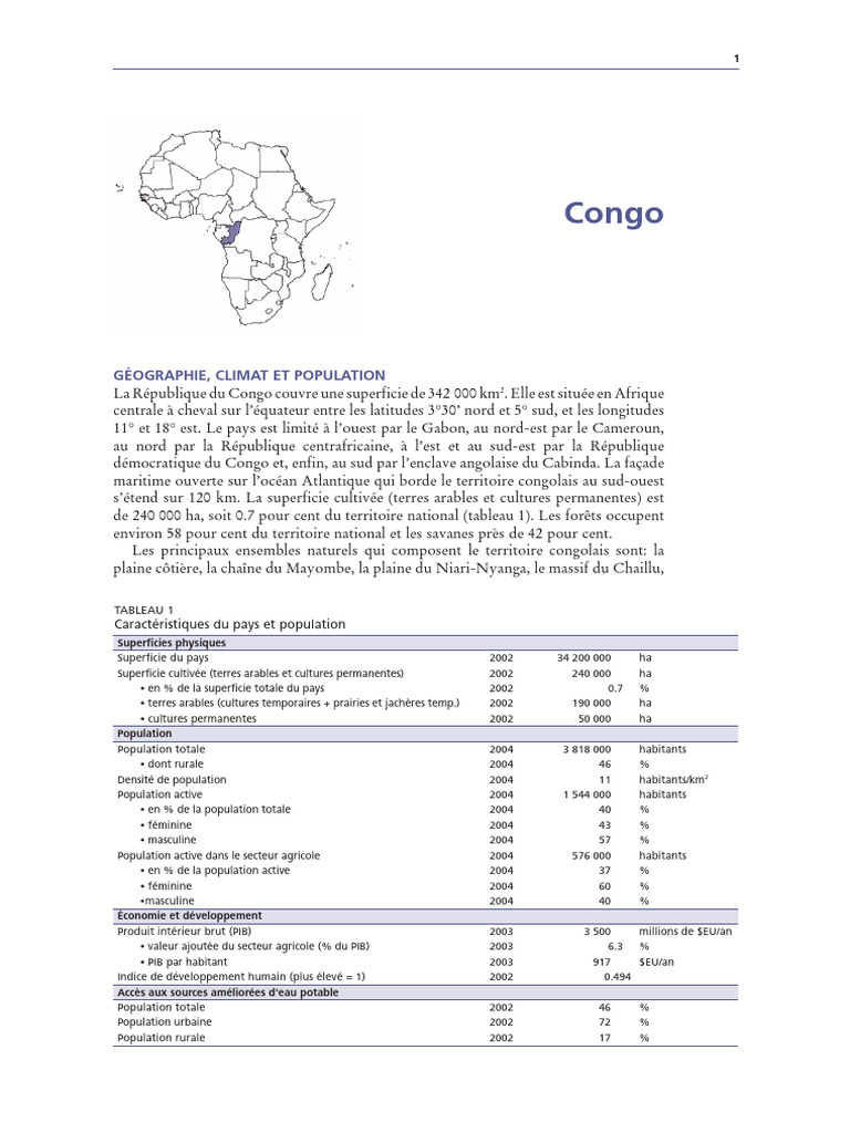 COG Congo Rep CP | PDF | Technology & Engineering