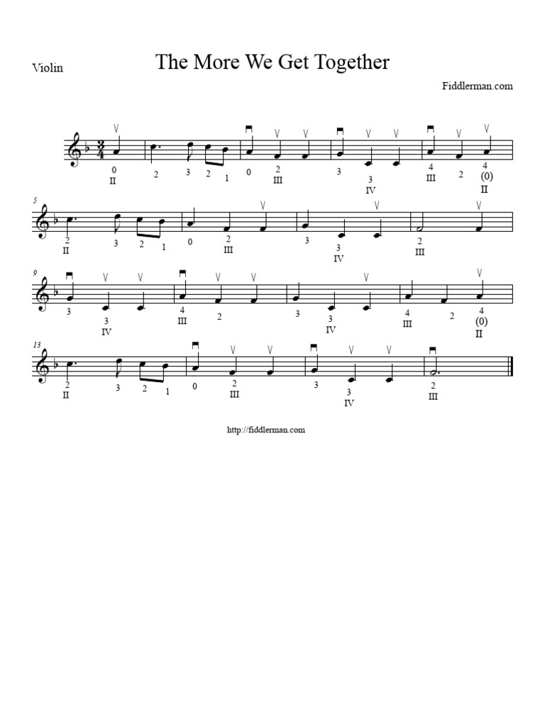 The More We Get Together | PDF