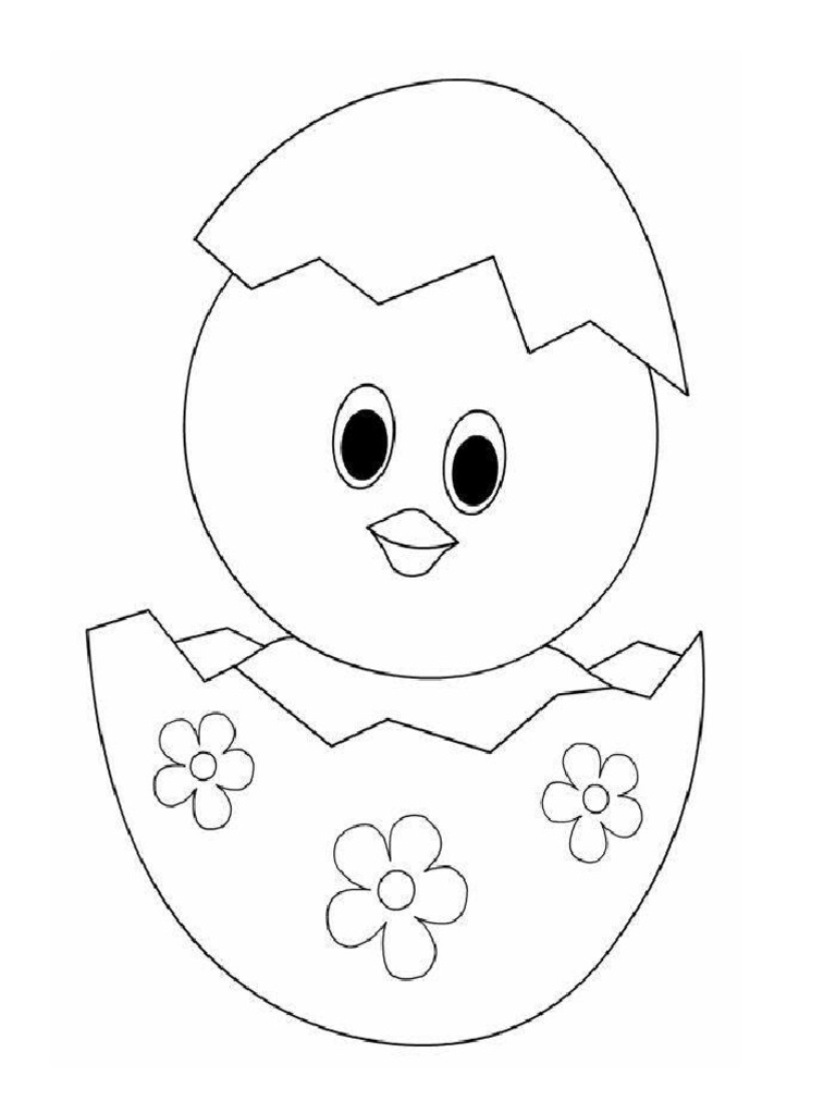 Pollito para Colorear | PDF