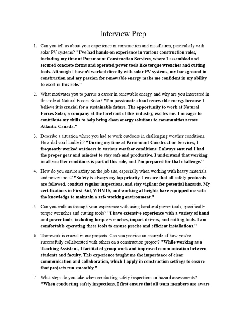 Interview Prepp | PDF