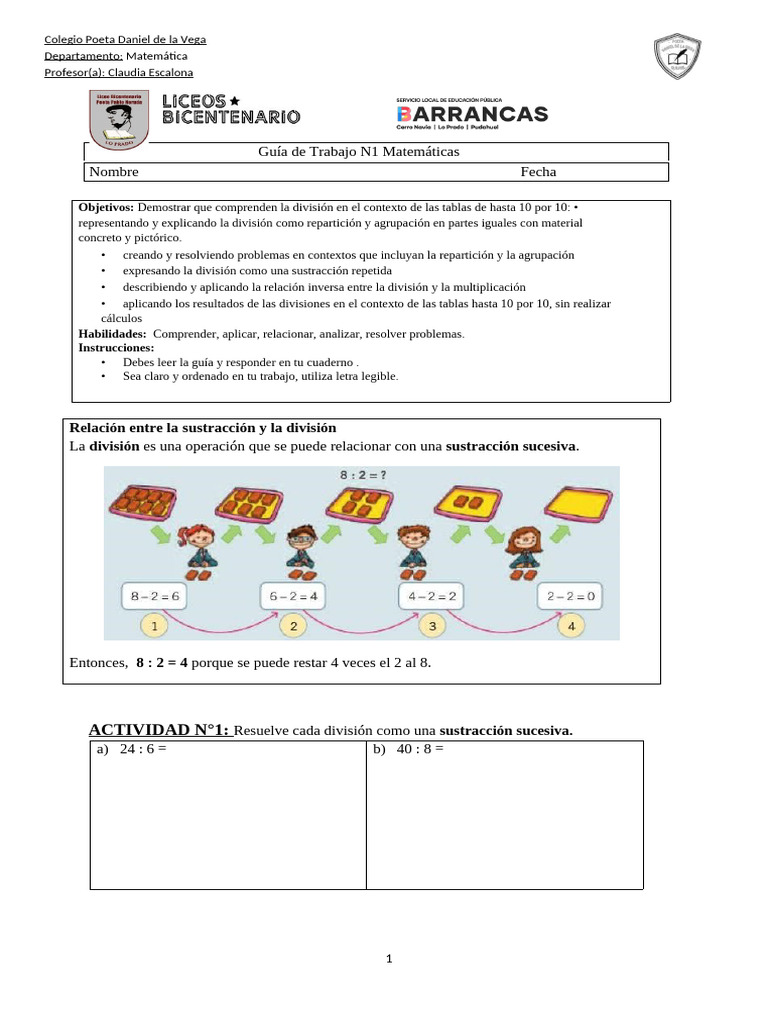 Guia Matematicas 1 Pdf
