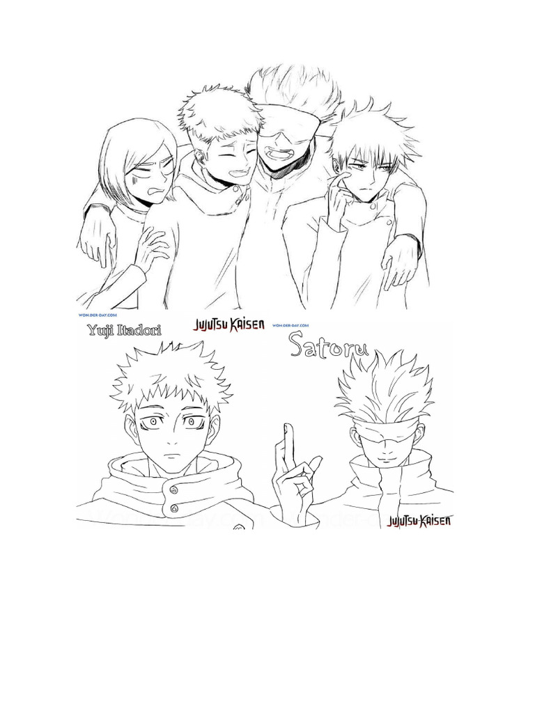 Dibujos para Colorear Anime | PDF