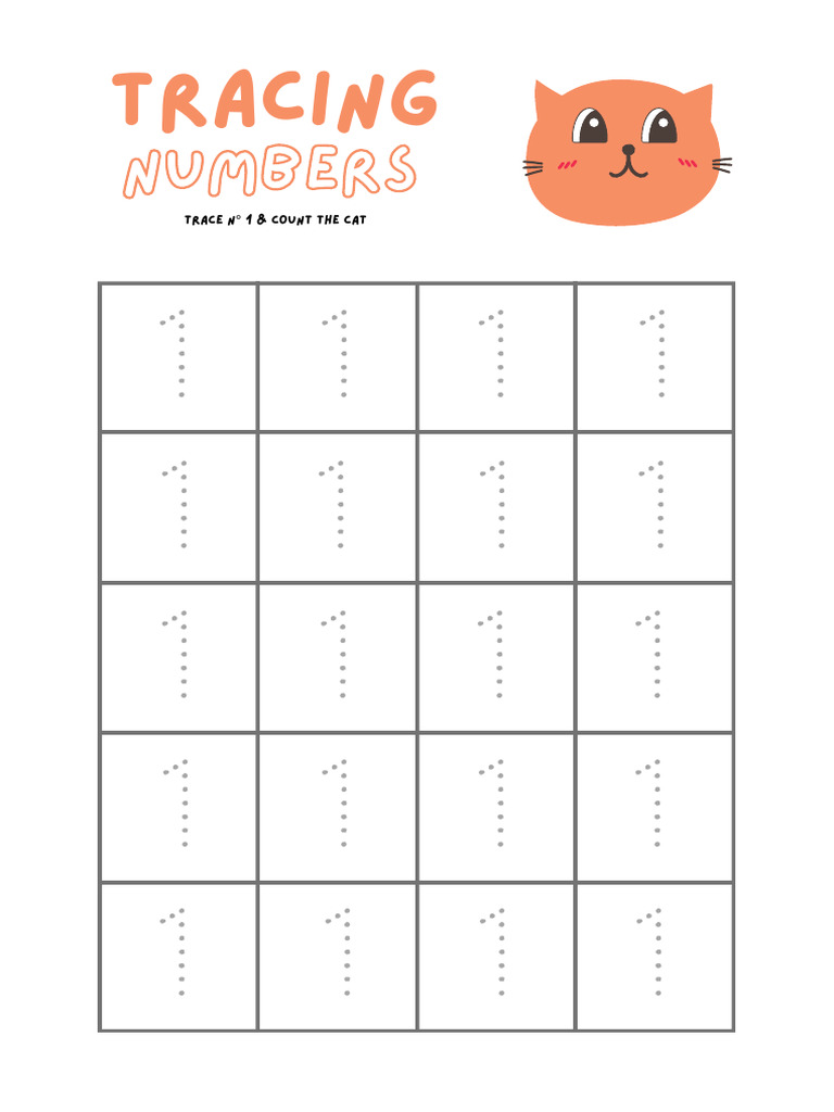 Tracing Numbers | PDF