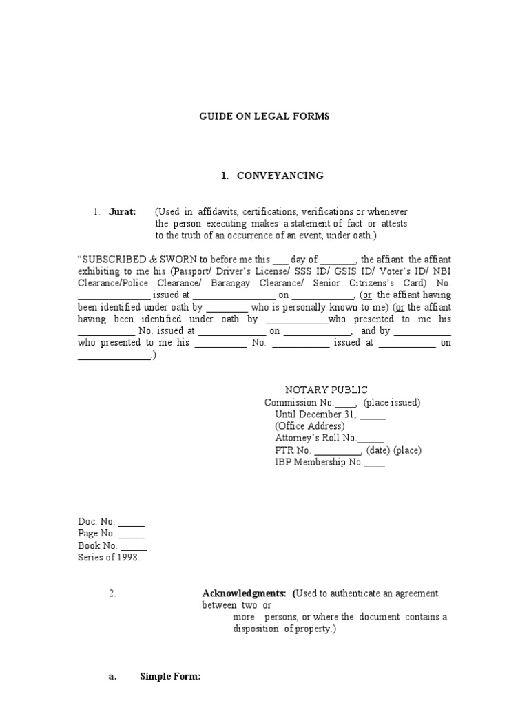 Guide On Legal Forms | Download Free PDF | Will And Testament | Lawsuit