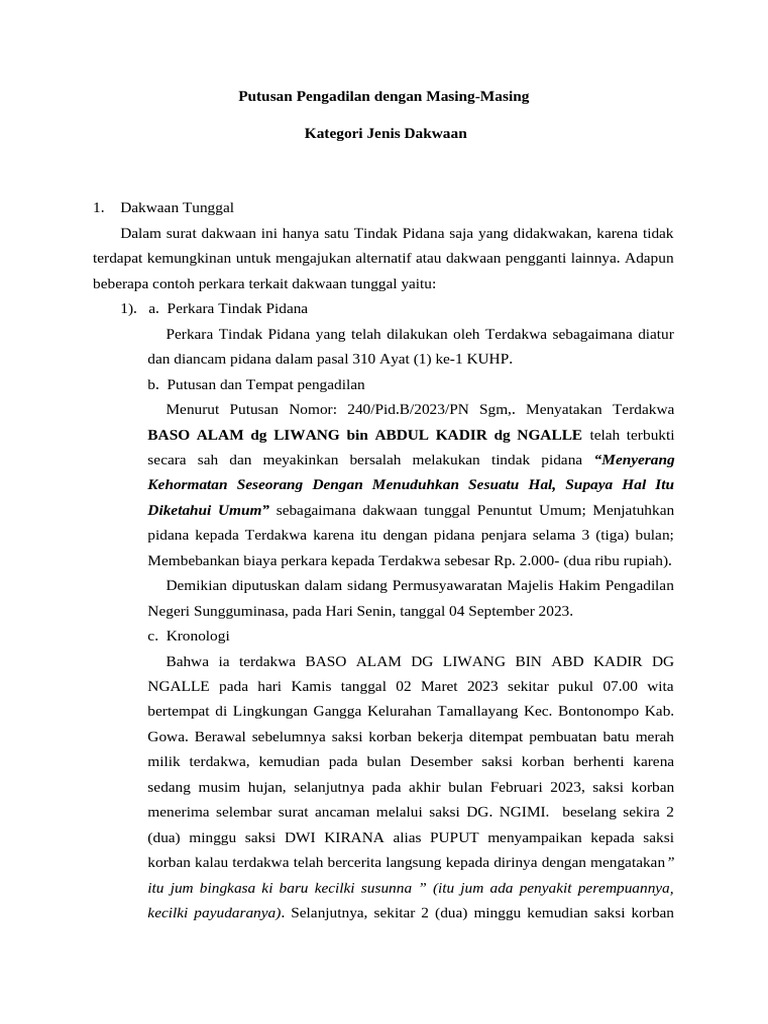 15 Putusan Hakim | PDF