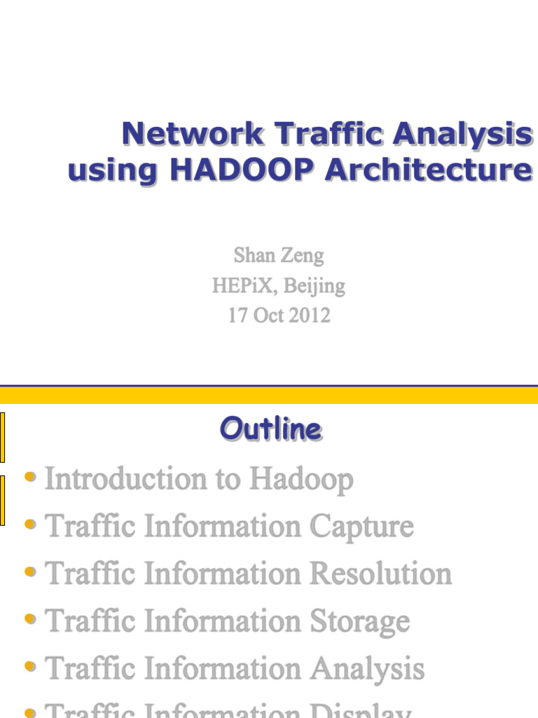 Network Traffic Analysis Using HADOOP Architecture | PDF