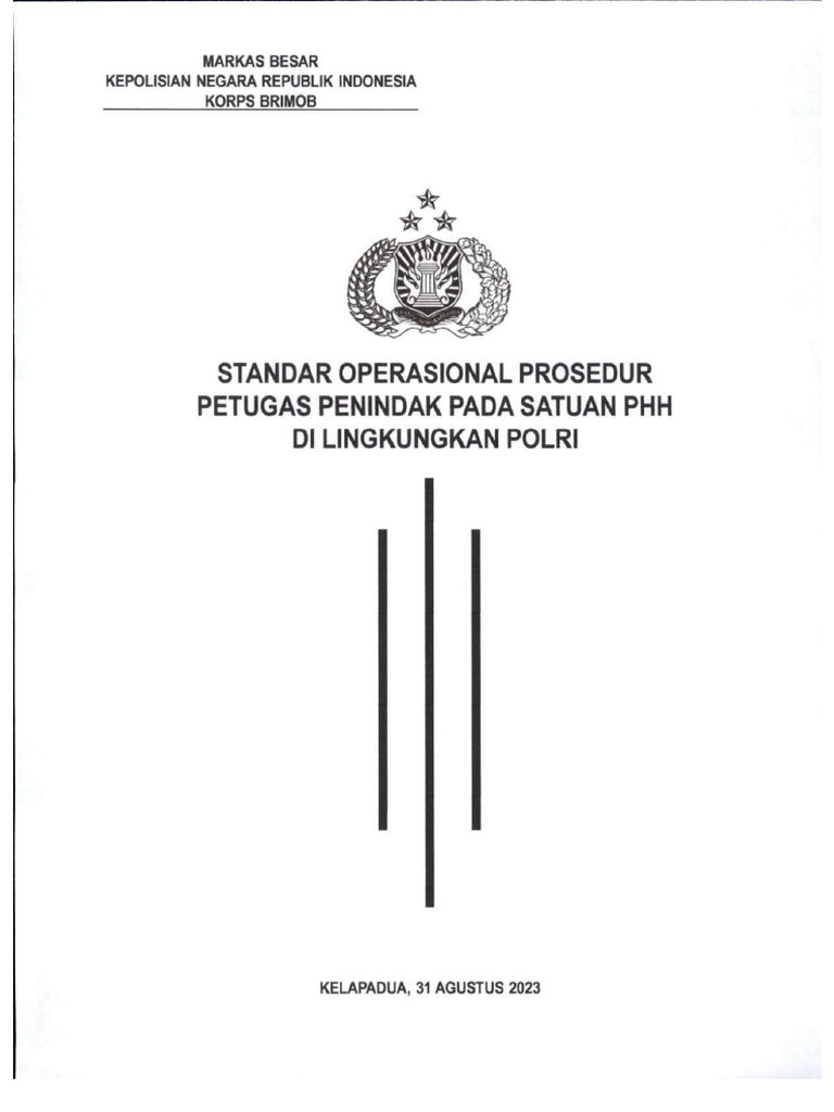 Sop Petugas Penindak PHH | PDF