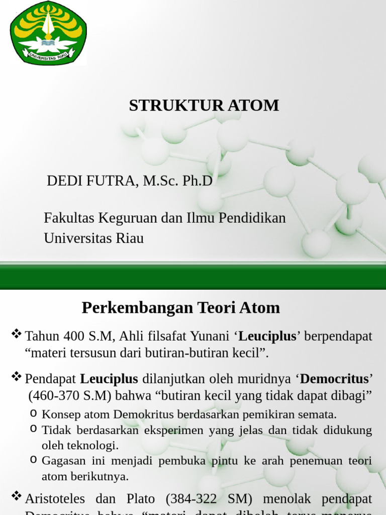 p2- Struktur Atom | PDF