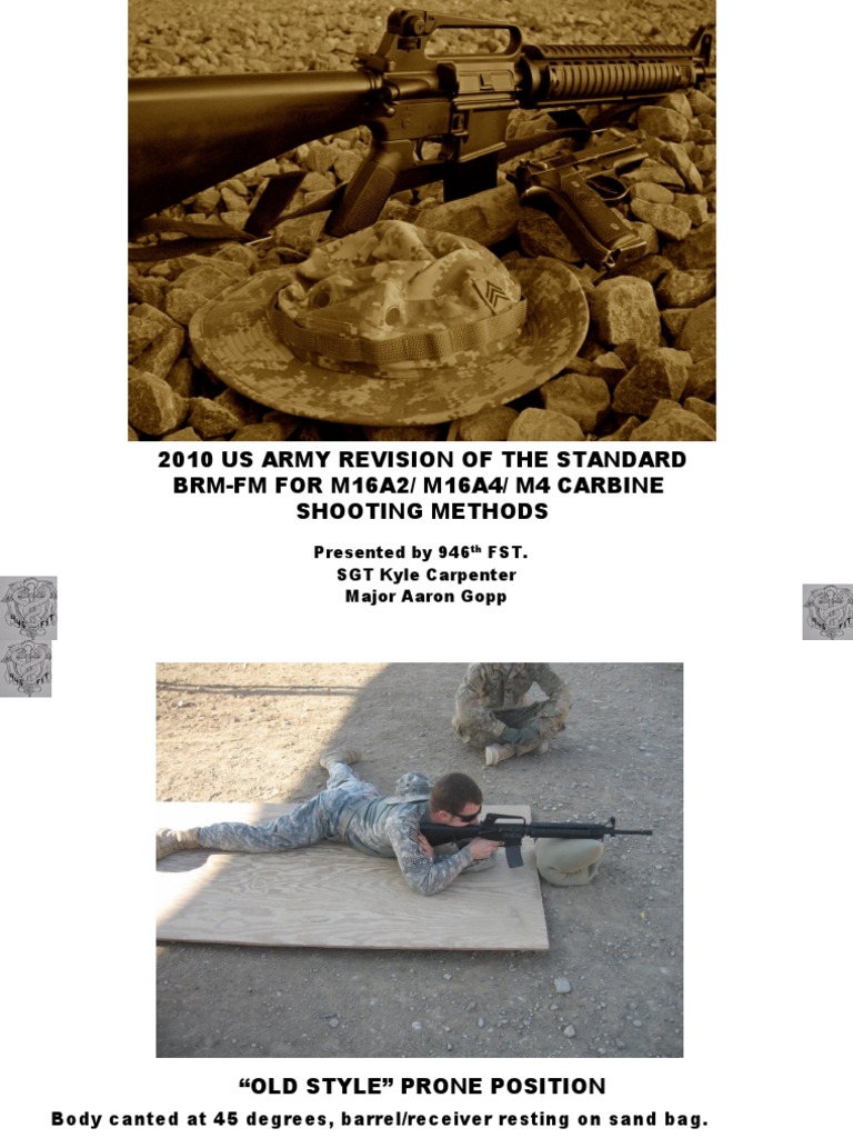 M4 Carbine Shooting Techniques Update | PDF | Rifle | Personal Weapons