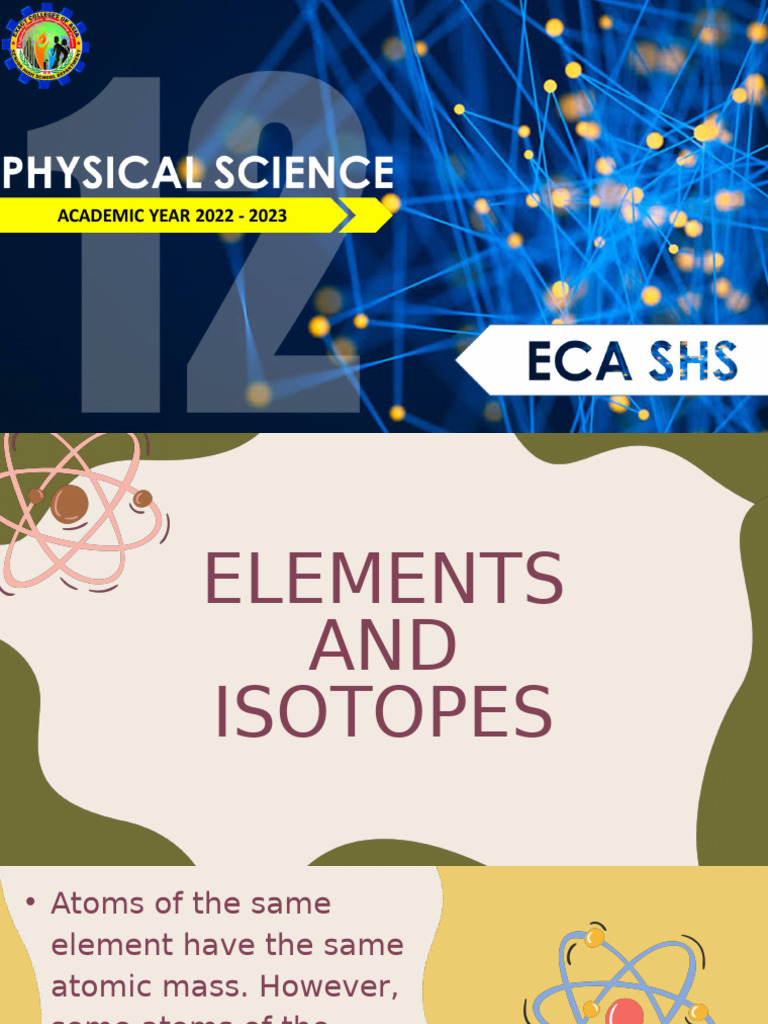 Lesson 2 Q1 Elements and Isotopes | PDF