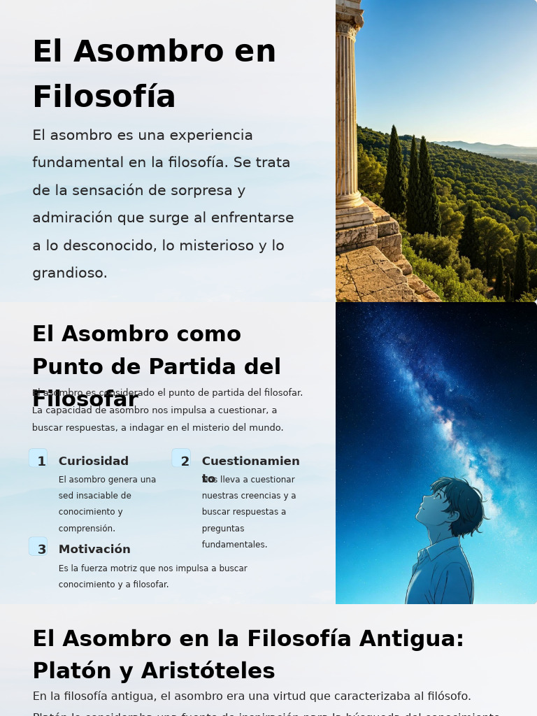 El Asombro en Filosofia | PDF