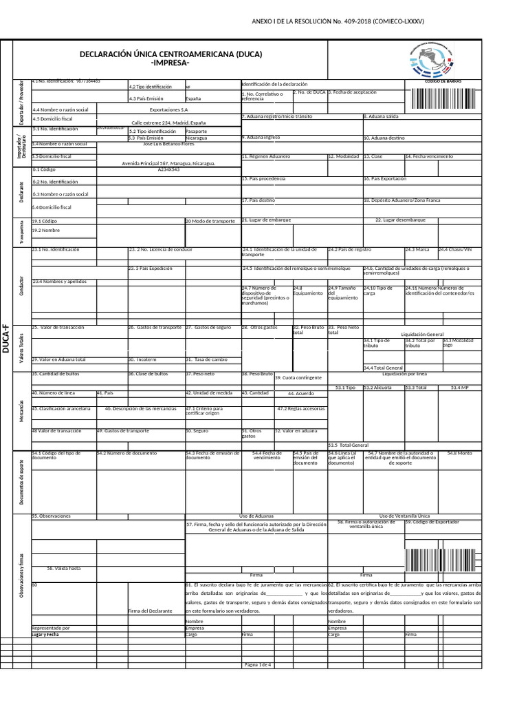 Copia de Formato Duca Excel | PDF