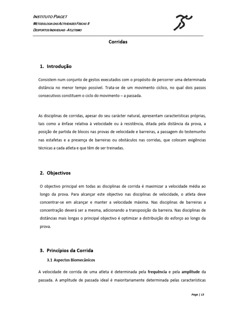 Corridas | PDF