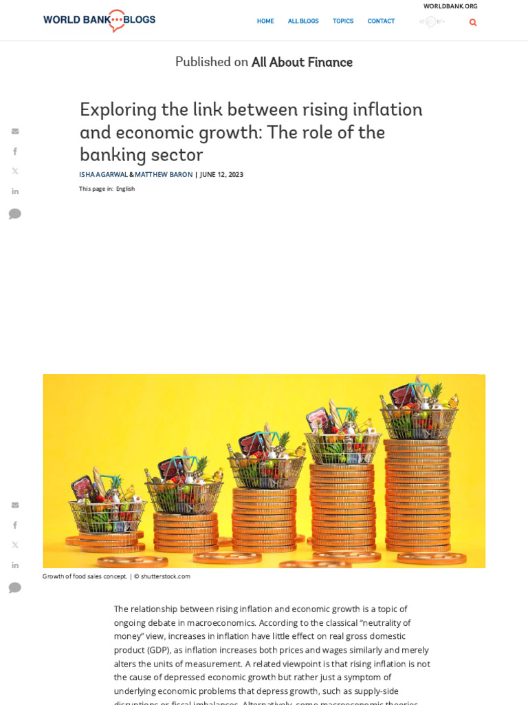 Exploring The Link Between Rising Inflation and Economic Growth - The ...