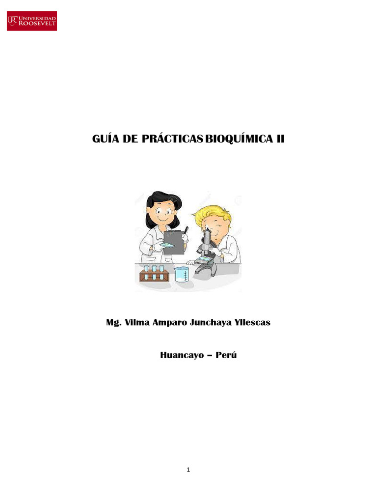 GUÍA DE PRÁCTICAS BIOQUÍMICA II - 2024-Ok | PDF