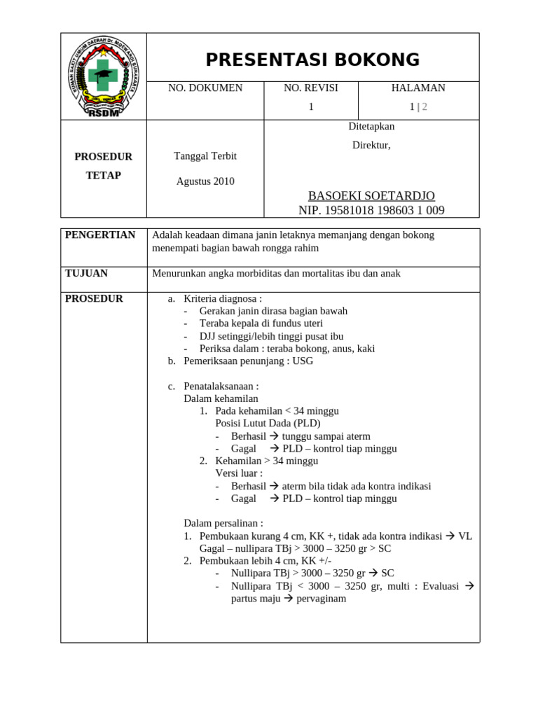 Presentasi Bokong | PDF