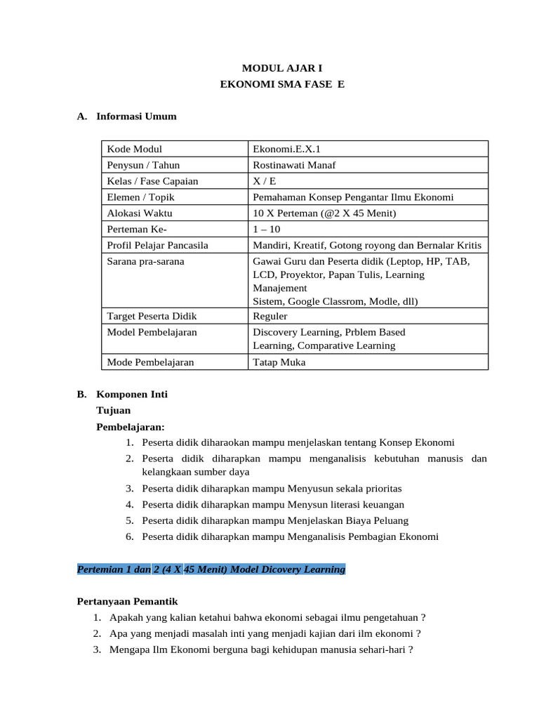 Modul Bab 1 Dan 2 | PDF