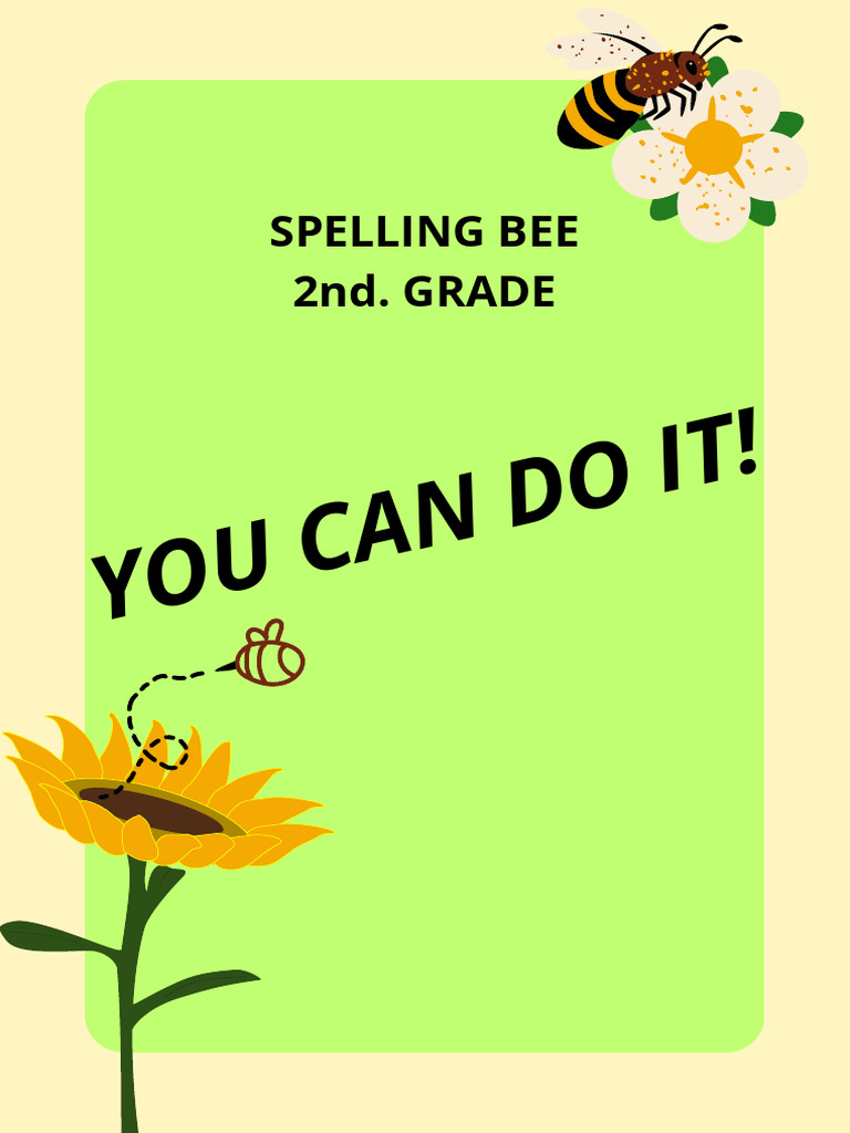 SPELLiNG BEE, 2nd GRADE - 20240814 - 124818 - 0000 | PDF