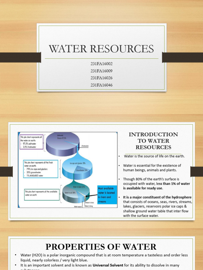 Presentation 3 | PDF | Water | Science & Mathematics
