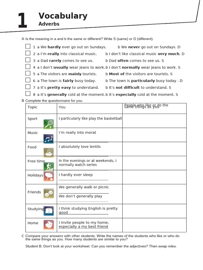 Unit 1B Vocabulary | PDF