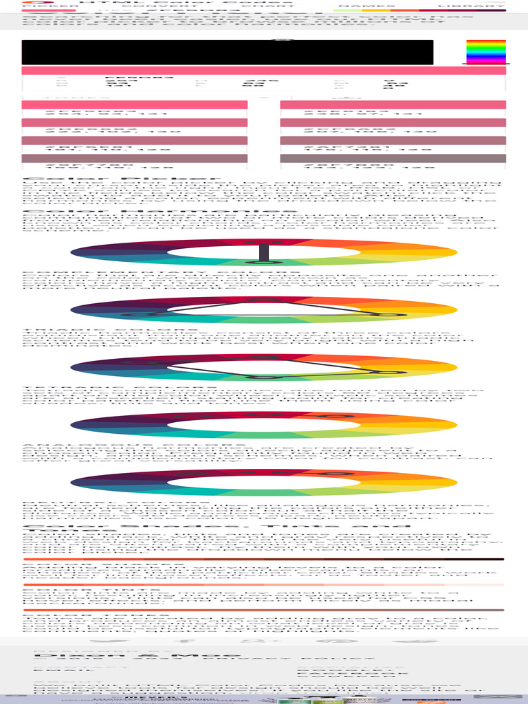 Color Picker - HTML Color Codes | PDF Color Picker - HTML Color Codes | PDF
