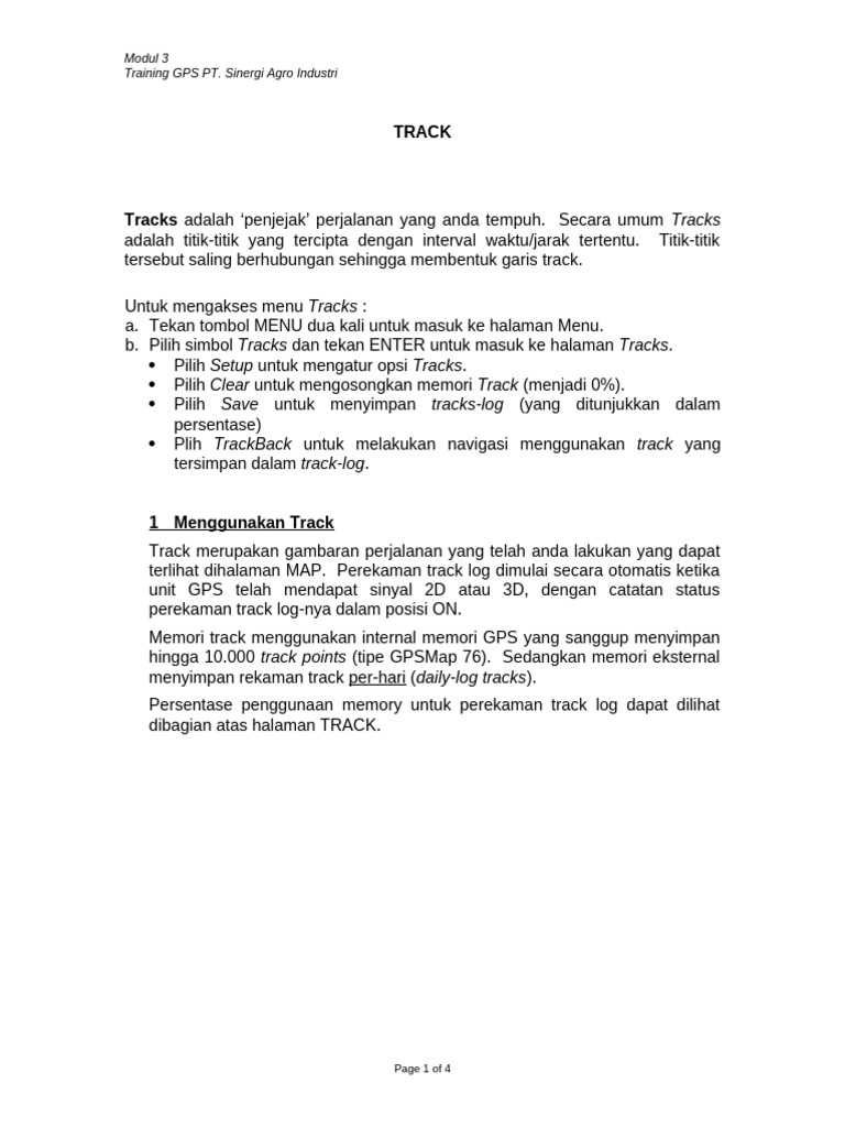 Modul3 Track | PDF
