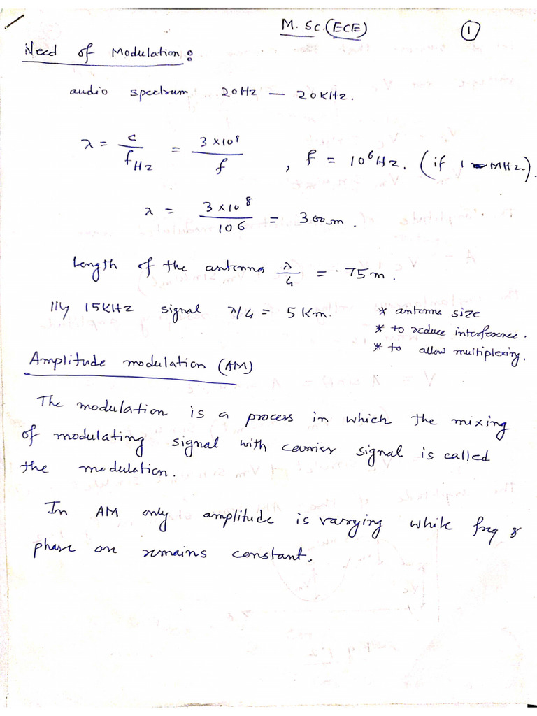 1.modulation (TS Sir) 1st Class | PDF