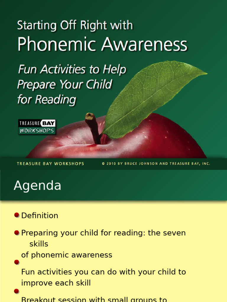 Parent Workshop-Phonemic Awareness | PDF