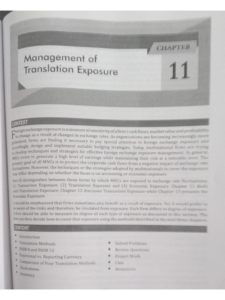 Translation Exposure | PDF