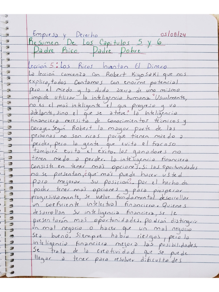 Resumen de Las Lecciones 5 y 6 | PDF