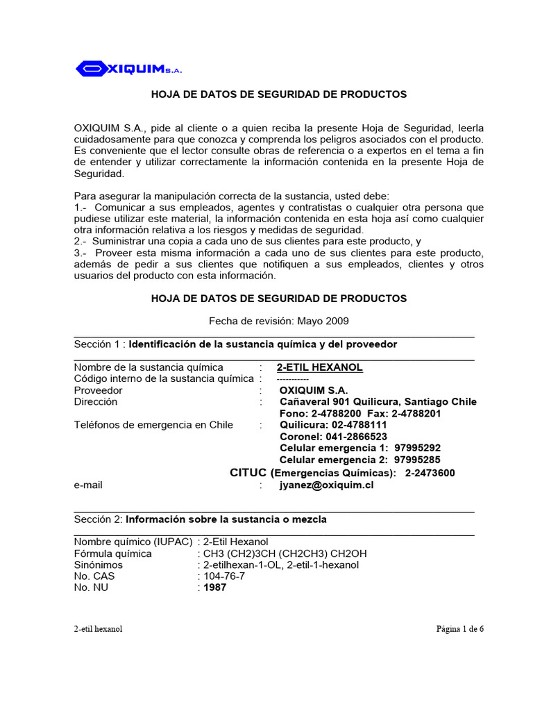 2 Etil Hexanol | PDF