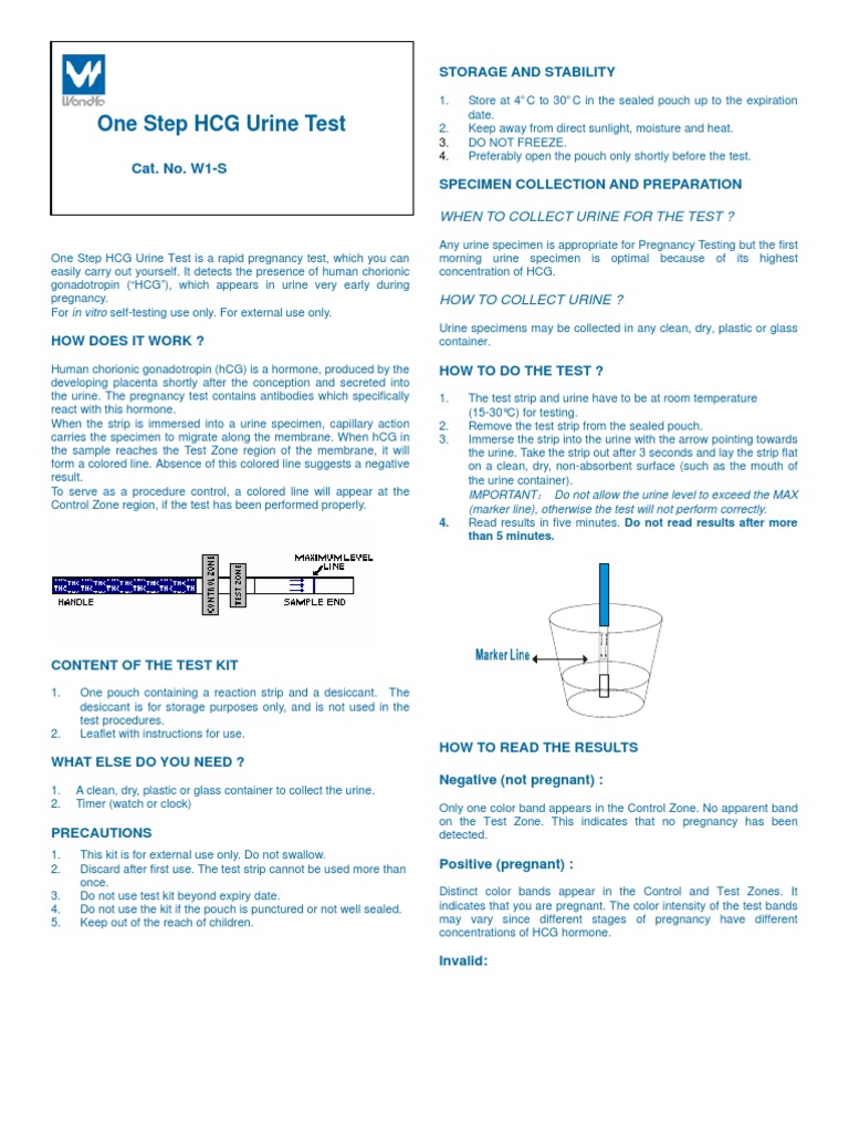 Pregnancy Test Instructions | PDF | Self-Improvement