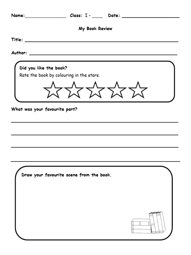 My Book Review - Fiction (Grade - I) | PDF | General Fiction
