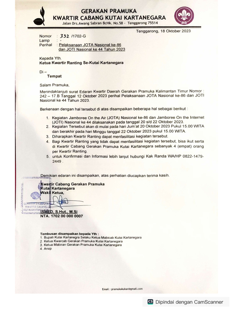 Edaran Jota Joti 2023 | PDF