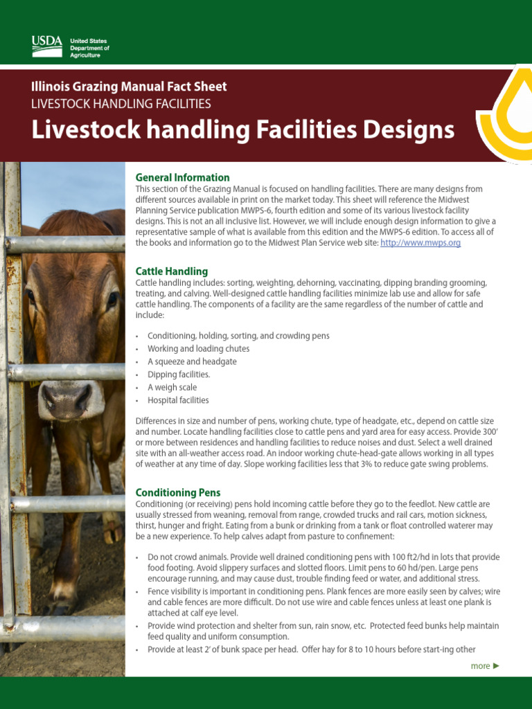 ILGM LIVESTKHANDFACIL Livestock Handling Facilities Designs | PDF