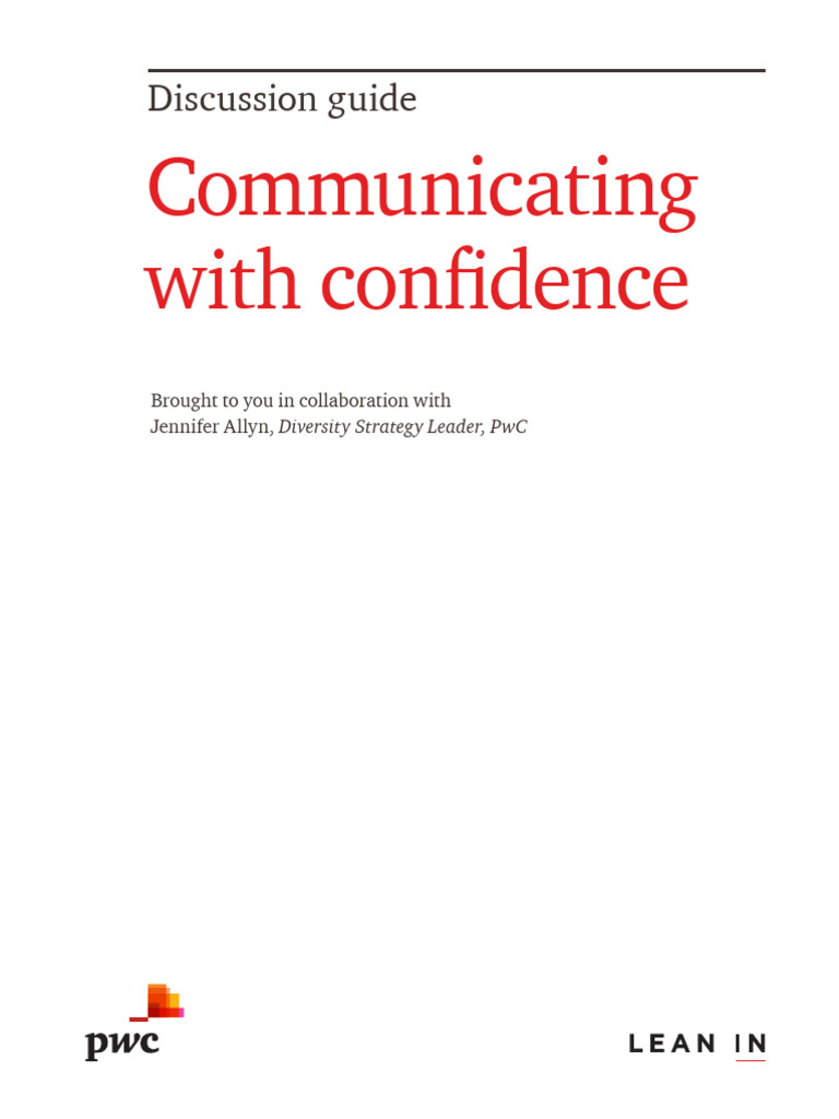 Communicating With Confidence | PDF