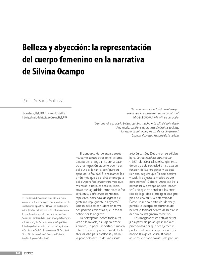 Belleza y Abyeccion | PDF