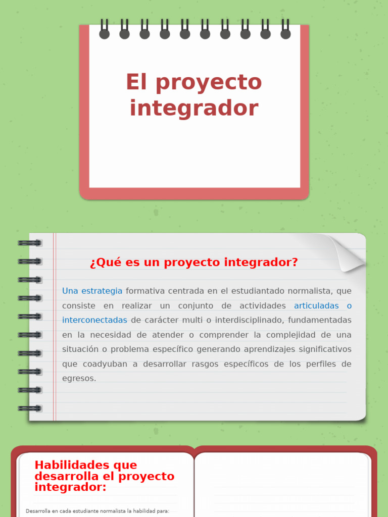 El Proyecto Integrador | PDF